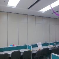 China Aluminum Frame Sliding Partition Walls 85mm Thickness Sound Proof Movable Partitions for sale