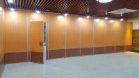 China Floor To Ceiling Acoustic Folding Partition Walls System Singapore Customized Color for sale