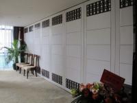 China MDF Aluminum Sliding Partition Walls 65mm 80mm 100mm Acoustic Conference Room for sale