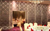 China Aluminum Sound Barrier Partition Wall Sliding Folding Doors 65mm 85mm 100mm for Hotels for sale