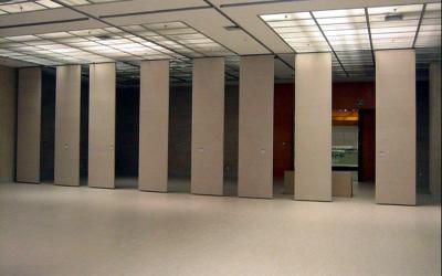 China Sliding Aluminium Track Acoustic Partition Wall 85mm Thickness Sound Reflective Panels for sale