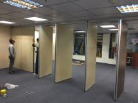 China Banquet Hall Acoustic Partition Wall Floor To Ceiling System Thickness 65mm for sale