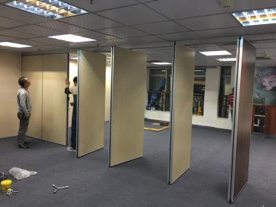 China Banquet Hall Acoustic Partition Wall Floor To Ceiling System Thickness 65mm for sale