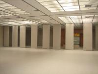China Movable Track Office Partition Wall Fabric Surface Aluminium Folding Door System for sale