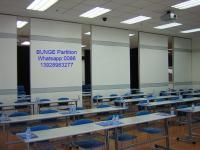 China Hanging Sliding Partition Wall 65mm 100mm Sound Proof Movable Wall for Meeting Room for sale