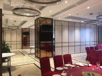 China Satin Anodized Movable Partition Walls For School / Melamine Surface Sliding Wall Panels for sale
