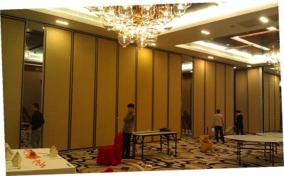 China Custom Wooden Sliding Movable Wall Partitions 65mm 85mm 100mm for Hotel Commercial Furniture for sale