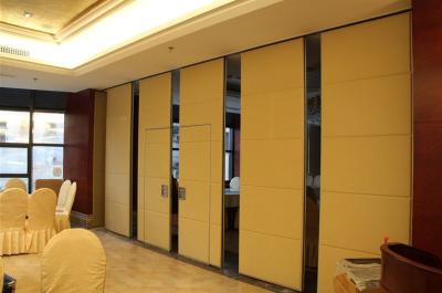 China Sound Proof MDF Board Fabric Finish Movable Folding Partition Walls 65mm 85mm 100mm Commercial Restaurant for sale