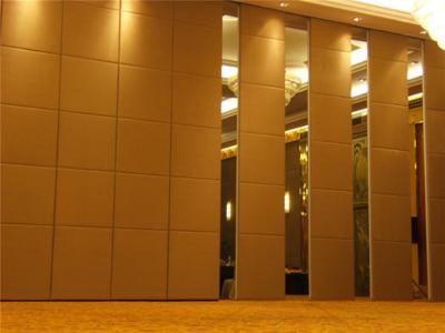 China Office Acoustic Room Dividers , Melamine Surface Sliding Movable Partition Wall for sale