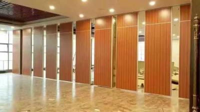 China Decorative Commercial Sliding Sound Proof Partition Wall 85mm Thickness for Restaurant Space Division for sale