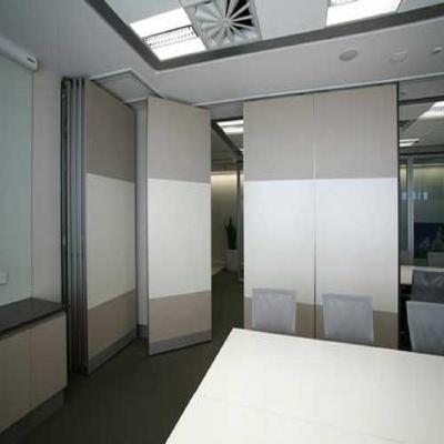 China Acoustic Movable Partition Walls 65-125mm Aluminum Hanging System 3800-12000mm Height for sale