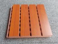 China Custom Solid Wooden Grooved Acoustic Panel Sound Asorption Board For Music Room for sale