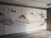 China Banquet Hall Sliding Sound Proof Partitions 65mm 85mm Mobile Acoustic Wall for sale