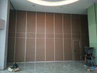 China Acoustic Partition Wall Sliding Doors 65mm 80mm 100mm for Auditorium Banquet Hall Interior Wooden Design for sale