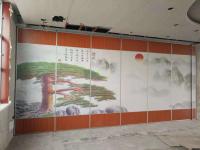 China Melamine Surface Commercial Movable Partition Wall 65mm 100mm Soundproof Folding Office Panel for sale