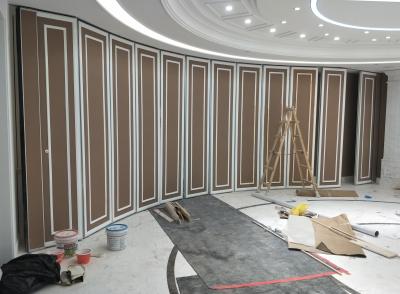 China Custom Movable Sound Proof Walls For Dancing Room , Sliding Aluminium Track Operable Wall Systems for sale