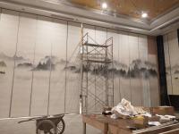 China Commercial Acoustic Partition Wall Panel 500-1200mm Width 100mm Thickness for sale