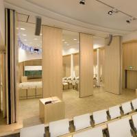 China Modern Acoustic Movable Partition Wall System / Sliding Folding Partition for sale