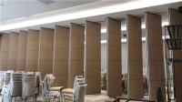 China Acoustic Folding Partition Wall 65mm 100mm with Aluminium Track Roller for Banquet Hall for sale