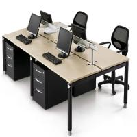 China Customized Size Office Furniture Partitions / Wooden Modular Office Workstation for sale