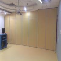 China Customized Movable Operable Restaurant Partition Wall Aluminum Frame MDF 65mm Panel for sale