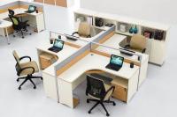 China Modular 6 Person Office Desk Partition Anti Dirty E1 MFC 1200W600D1050H for sale