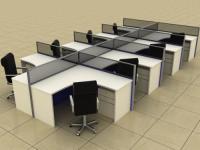 China Free Standing 8 Seater Flexible Modular Office Workstation For Staff ISO9001 for sale