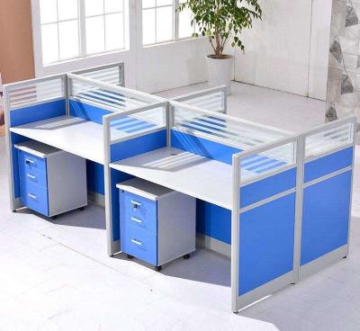 China Customized 4-Person Office Workstation with 32mm Thickness and 1800mm Max Dimensions - Modular Design for sale