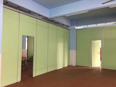 China Floor To Ceiling Office Sliding Partition Wall Removable Track And Wheels for sale