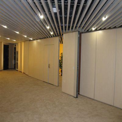 China Sound Absorbing Hotel Movable Wooden Wall Dividers 2000-6000mm Height 85mm Thickness for sale