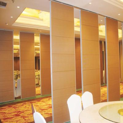 China Aluminum Acoustic Movable Partition Wall 65mm 85mm 100mm Soundproof Office Hotel for sale