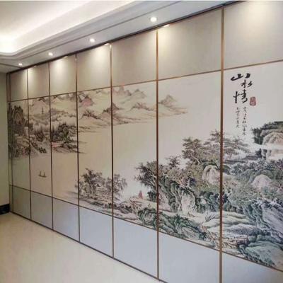 China Acoustic Material System Operable Sliding Partitions Walls For Hotel Decorative for sale