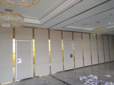 China 4m Height Operable Partition Wall Aluminum Alloy MDF Board Soundproof 65mm 85mm 100mm for sale