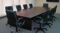 China Commercial MFC Melamine Wooden Office Conference Table 25mm Thickness Boardroom Furniture for sale