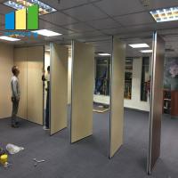 China Acoustic Operable Sound Proof Partition 85mm Rockwool Infill 55 kg/m3 for Hotel Banquet Hall for sale