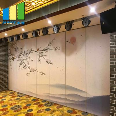 China Banquet Hall Acoustic Panel Movable Partition Walls / Sliding Folding Partitions for sale