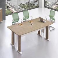 China Luxury Solid Wood Veneer Office Conference Table Scratch Resistant for sale