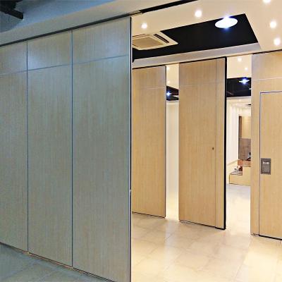 China Fire Resistant Sliding Folding Partition Walls - 85 mm Thickness, 28-36 dB Sound Insulation, Top-Hung Installation for sale