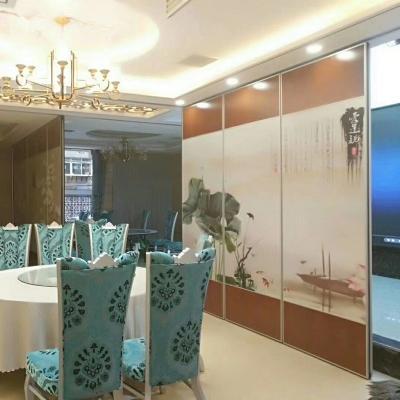 China Flexible Folding Soundproof Partition Wall Aluminum Frame Decorative for sale