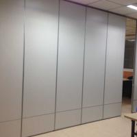 China Wood Folding Movable Partition Walls on Wheels 65mm 85mm 100mm for Art Gallery Office Room for sale