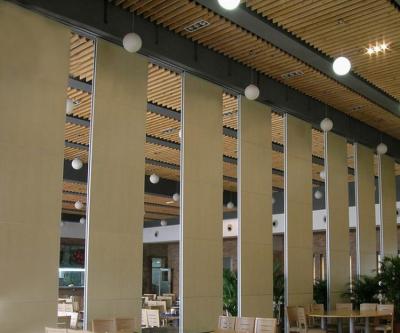China Sound Absorbing Sliding Partition Walls 65mm 85mm 100mm for Banquet Office Room for sale