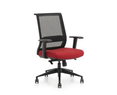China Nylon Base Conference Room Office Chair with Mesh Back 240mm Gas Lift Executive Staff Chair for sale