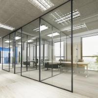 China Morden Interior Decoration Easy Install Sliding Glass Movable Partition For Balcony for sale