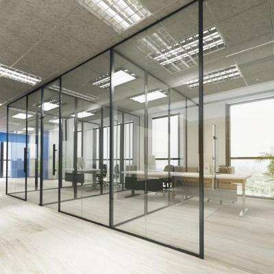 China Morden Interior Decoration Easy Install Sliding Glass Movable Partition For Balcony for sale