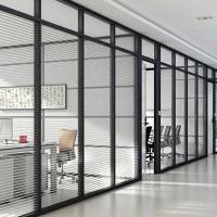 China Tempered Glass Soundproof Fireproof Seperation Wall Glass Partition Wall For Office for sale