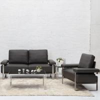 China Custom Leather Office Sofa Set 1800mm for Hotel Lobby Conference Room for sale