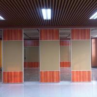 China Modern Folding Dance Studio Soundproof Partition Wall With Pass Door for sale