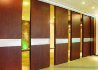 China Frame Hidden Aluminum Coating Sliding Partition Wall 180mm Track Custom Color for sale