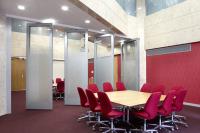 China Sliding Folding Glass Partition Walls 1200mm Width 65mm Thickness for Office Factory for sale