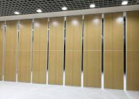 China Banquet Hall Acoustic Folding Partition Wall Top Hung Without Floor Track for sale